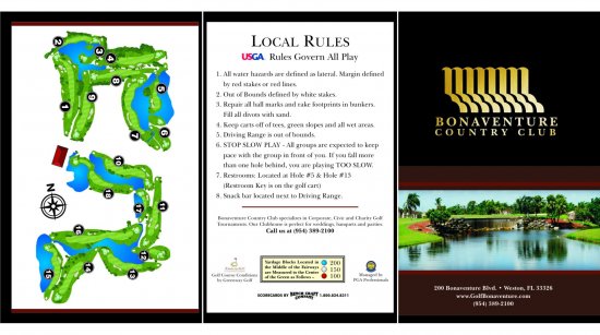 Scorecard - Bonaventure Golf Club